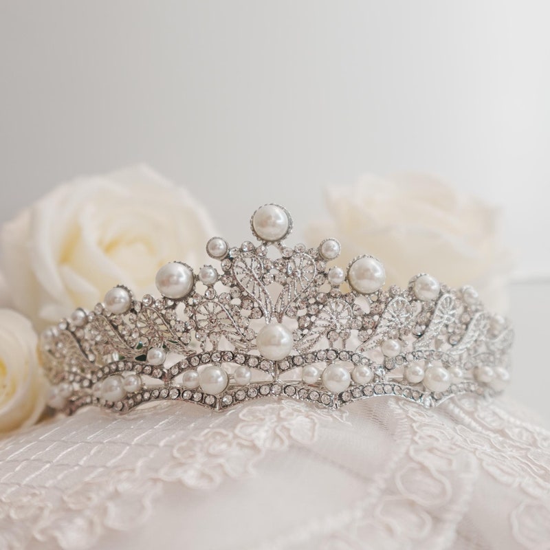 Pearl Crown - Etsy