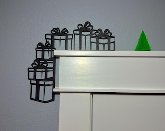 Christmas Door Corner Sign, Door Corner Sign, Merry Christmas Door Sign ...