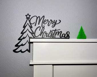 Christmas Door Corner Sign, Door Corner Sign, Merry Christmas Door Sign ...