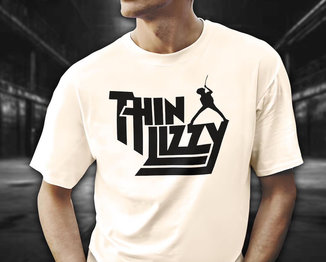 Thin Lizzy - Logo V1 - Music Cover Art T Shirt Vintage Look All Sizes S ...
