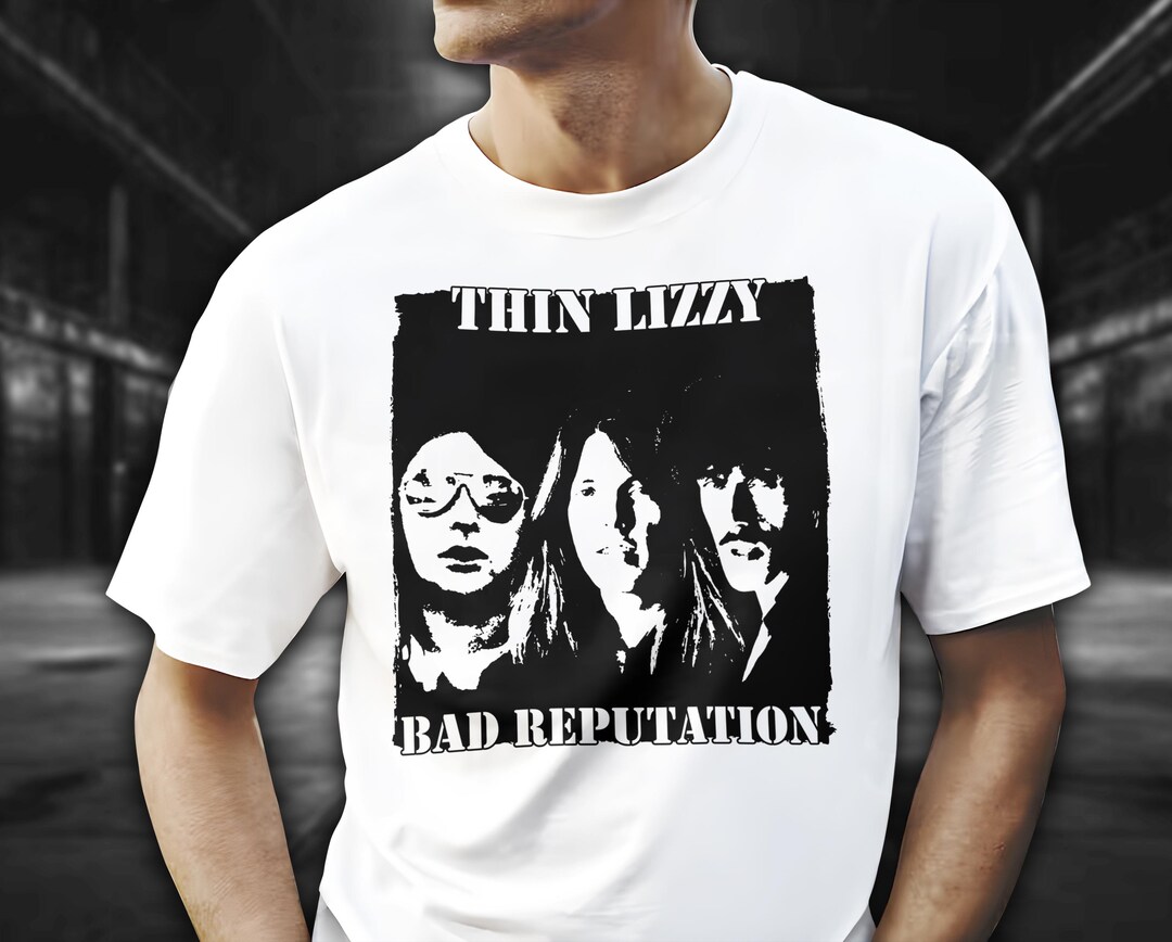 Thin Lizzy - Bad Reputation - Music Cover Art T Shirt Vintage Look All ...