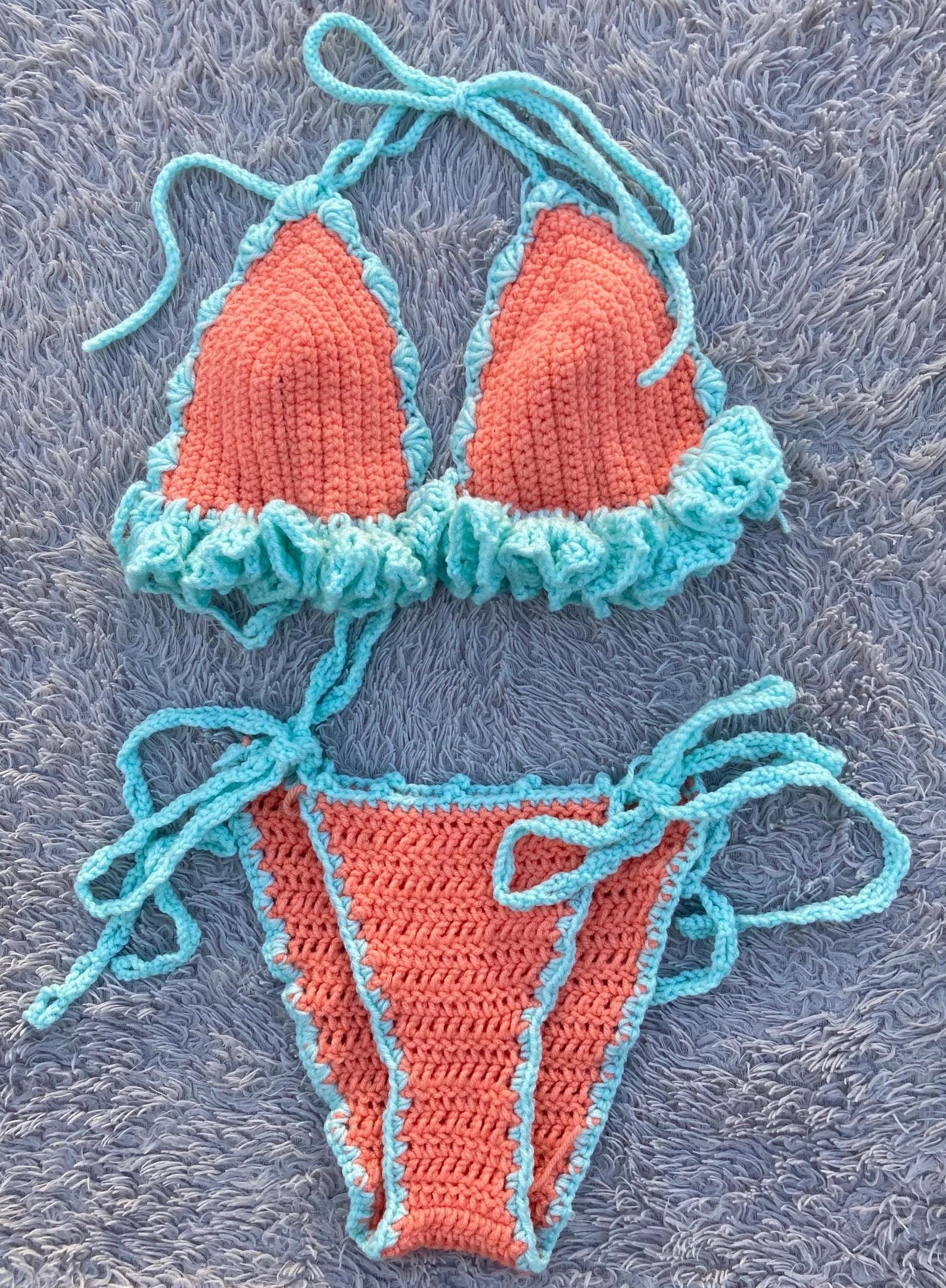 Handmade Crochet Bikini Set-custom Made and Sizes-summer Beachwear ...