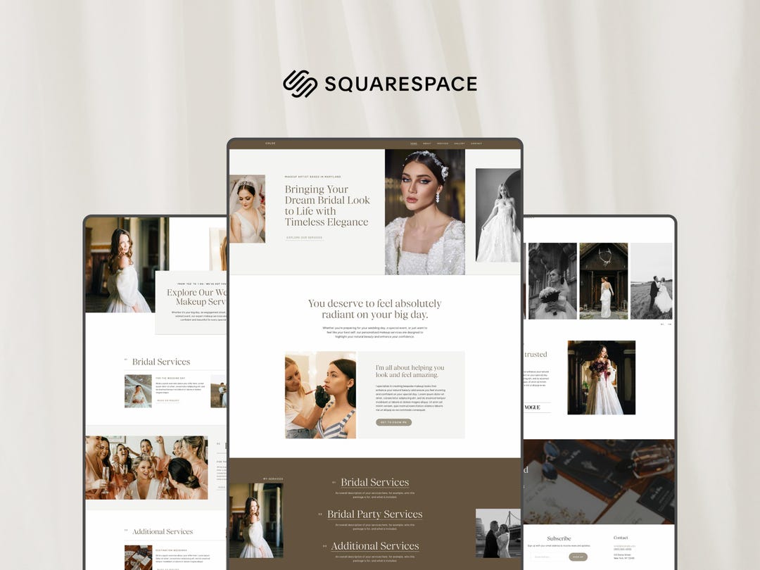 Chloe | Squarespace Website Template for Photographers, Event Planners ...