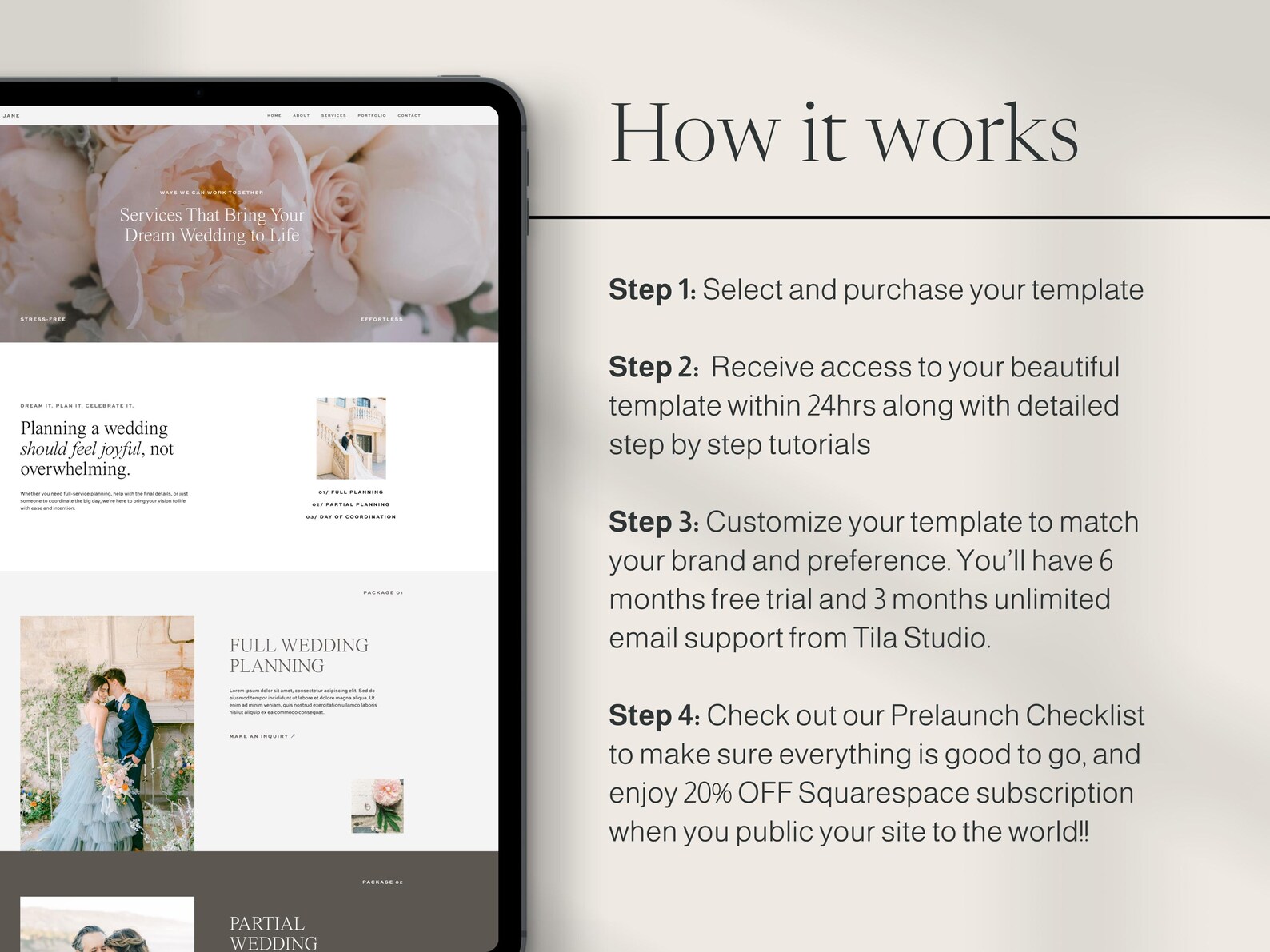 Jane | Squarespace Website Template for Photographers, Event Planners ...