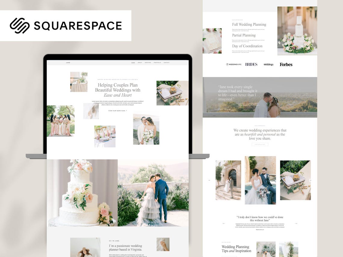 Jane | Squarespace Website Template for Photographers, Event Planners ...