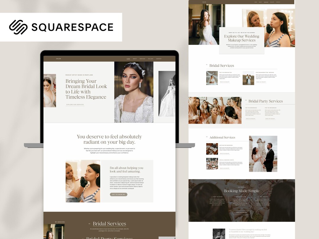 Chloe | Squarespace Website Template for Photographers, Event Planners ...