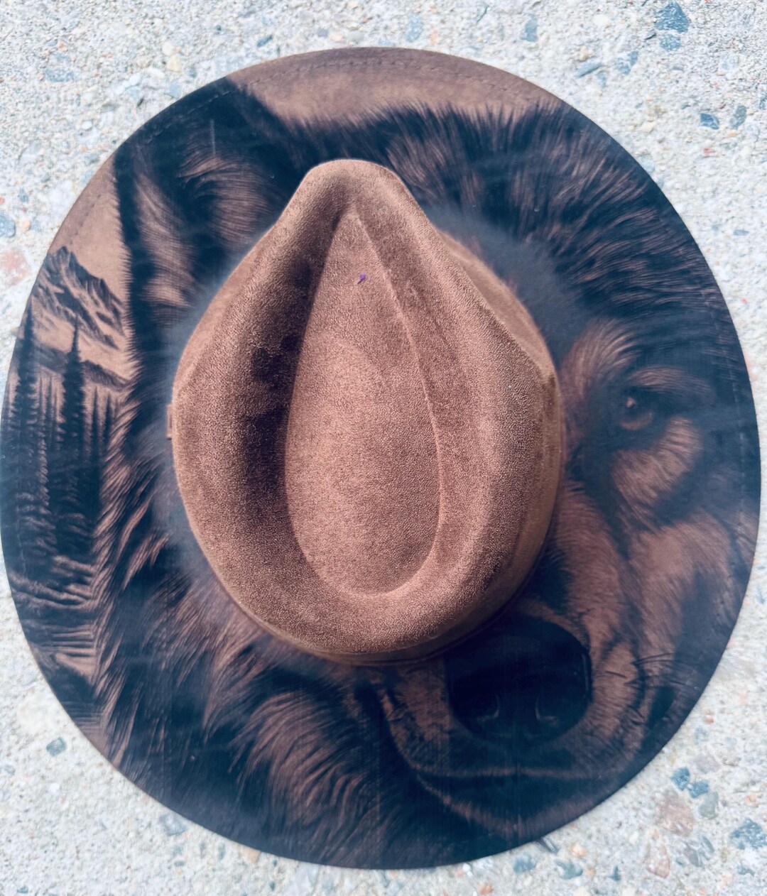 Engraved Fedora Hat - Wolf - Etsy