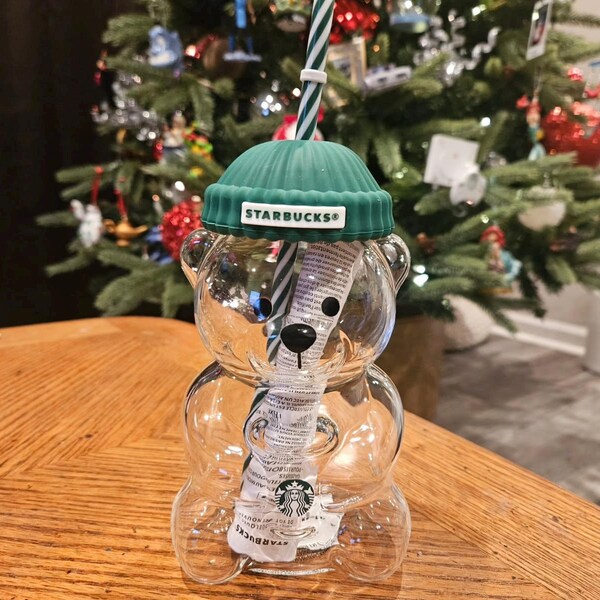 Bear Cup With Straw Glass - Etsy