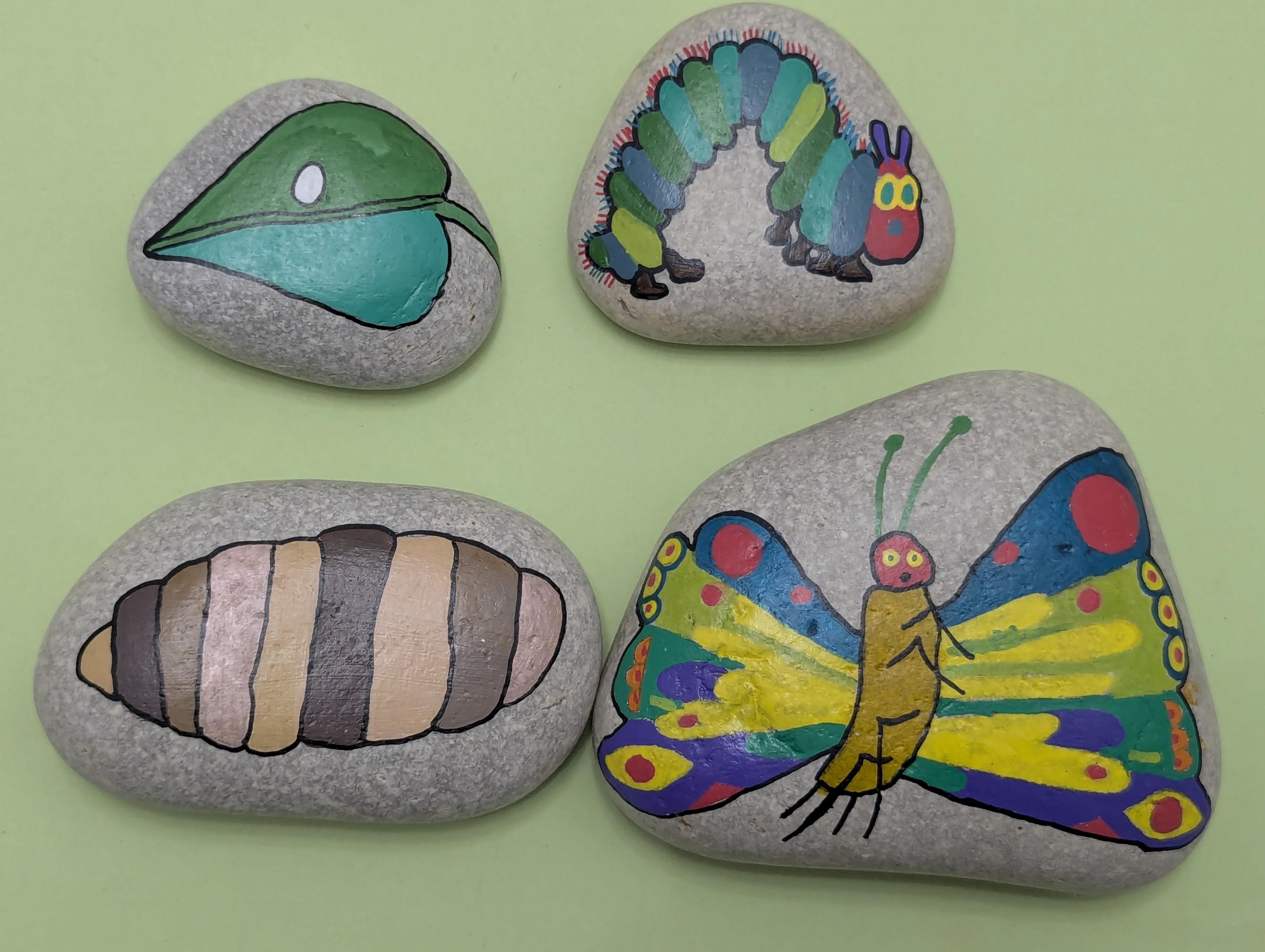 The Very Hungry Caterpillar Story Stones - Etsy