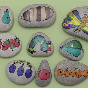The Very Hungry Caterpillar Story Stones - Etsy