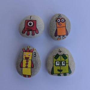 Numberblocks Stones 1-10 - Etsy
