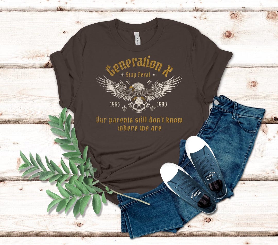 Generation X T-shirt, Funny 90s Nostalgia T-shirt, Gen X Graphic Tee ...
