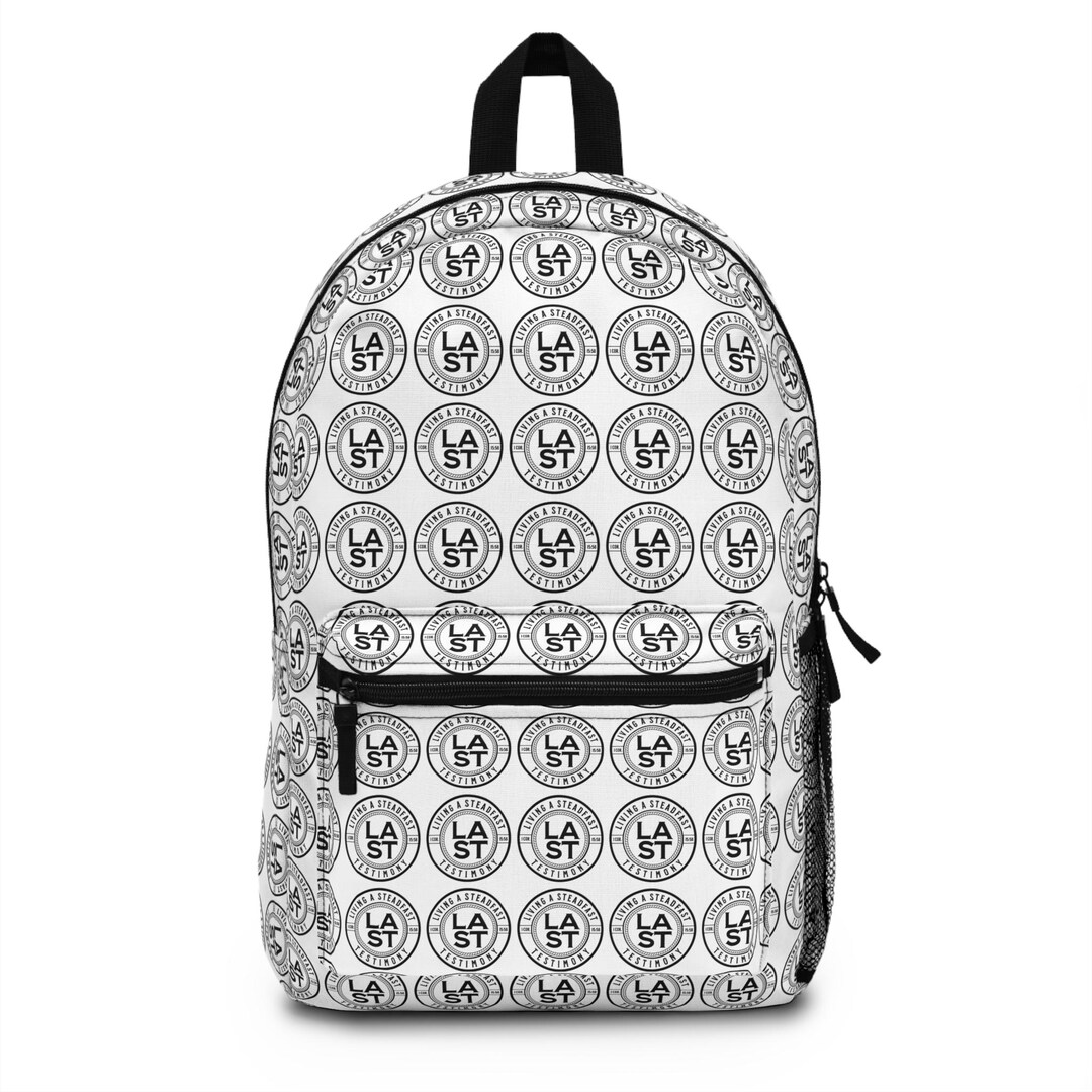 Faithful Journey Backpack, Christian Logo Pattern Bag for Witnessing ...