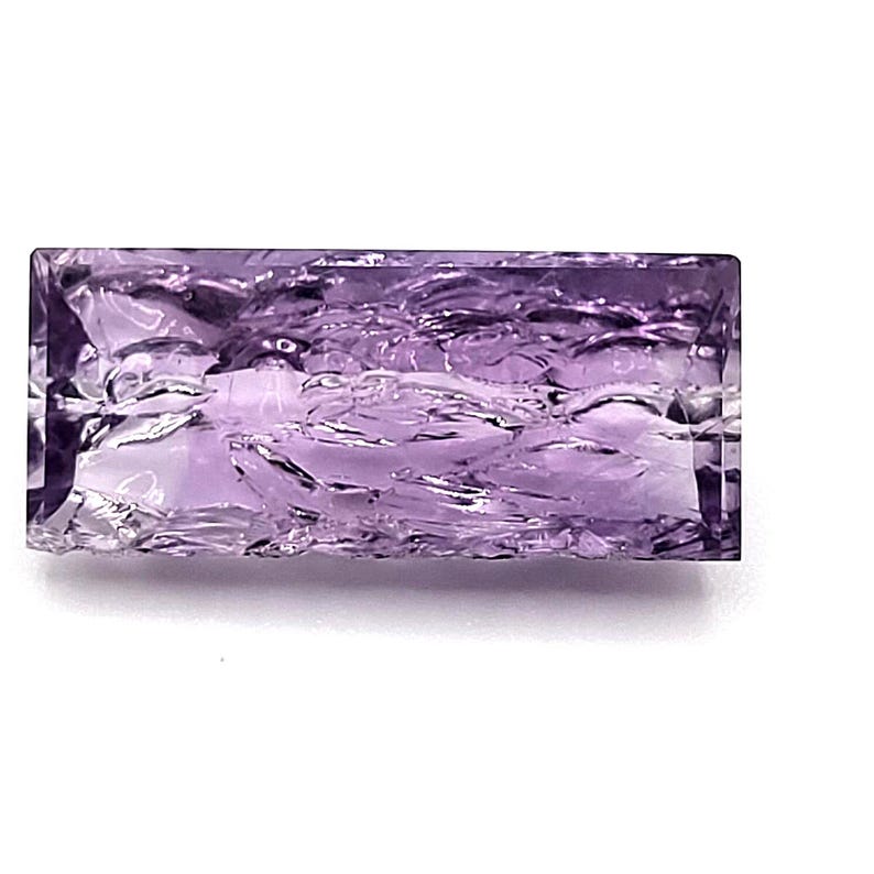 16.15ct Rectangle Partial Rough Cut Amethyst Cabochon – Natural Beauty ...
