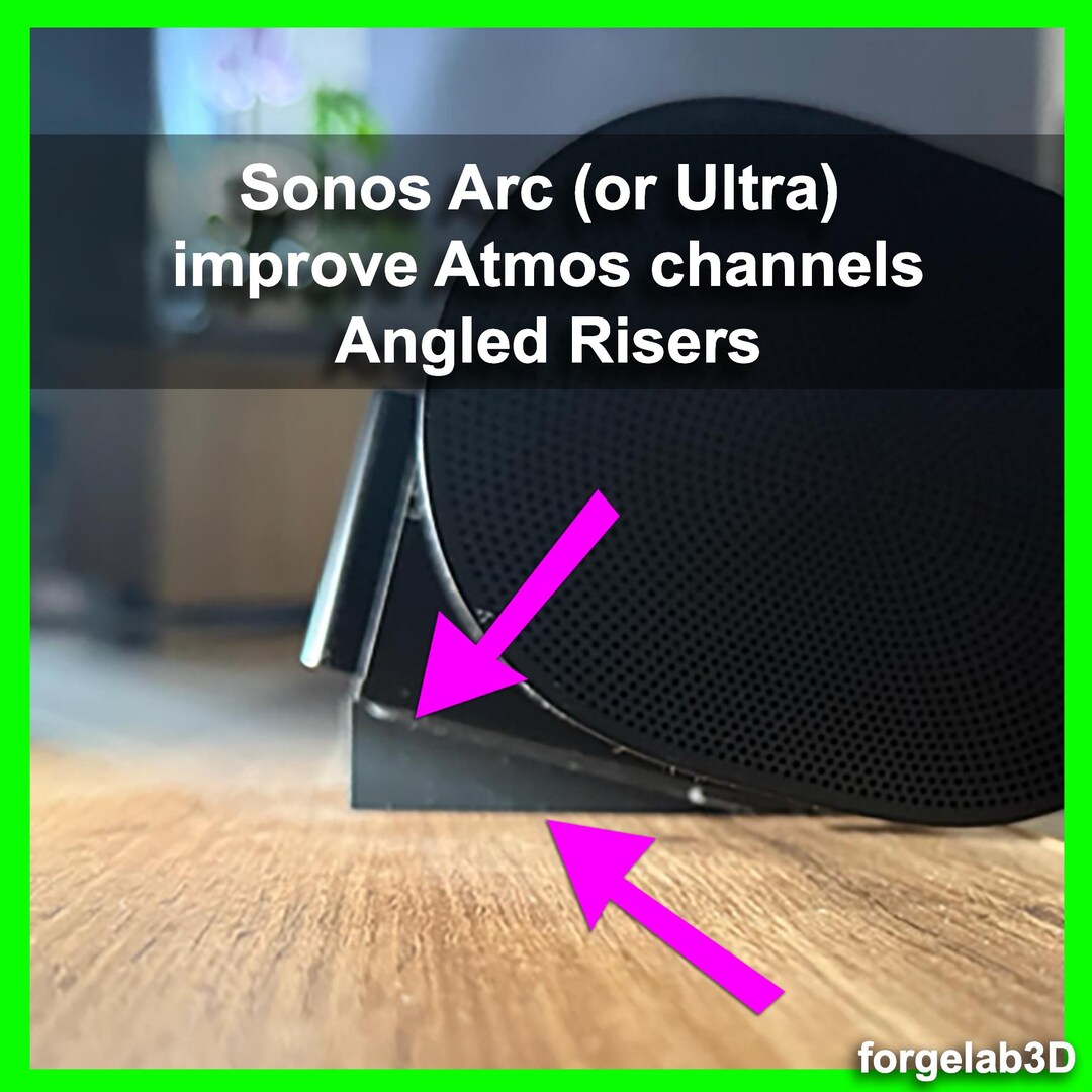 Sonos Arc Angled Riser Set 3 Pairs 3 Different Angles for Adjustable ...