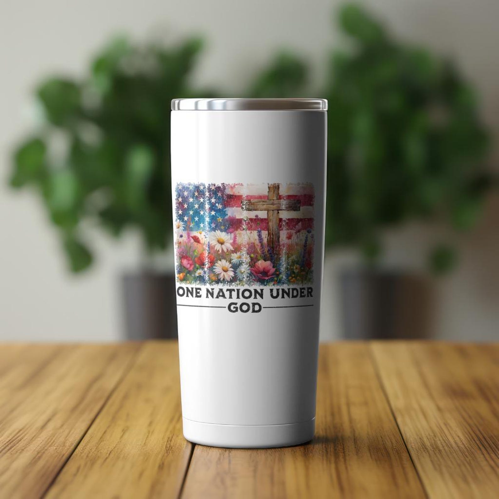 One Nation Under God Patriotic PNG, 4th of July Christian Sublimation ...