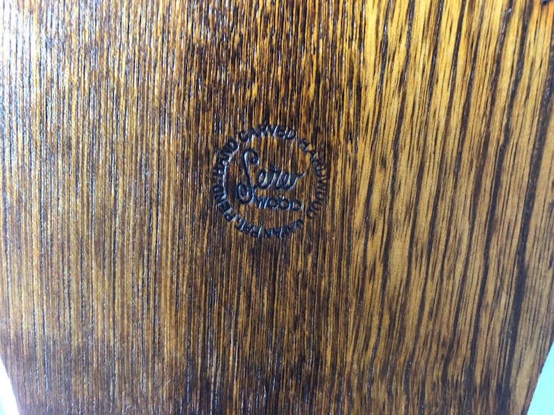 Fred Press Sere Wood MCM Pineapple Cheese and Cracker Tray With Knife ...