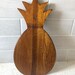 Fred Press Sere Wood MCM Pineapple Cheese and Cracker Tray With Knife ...