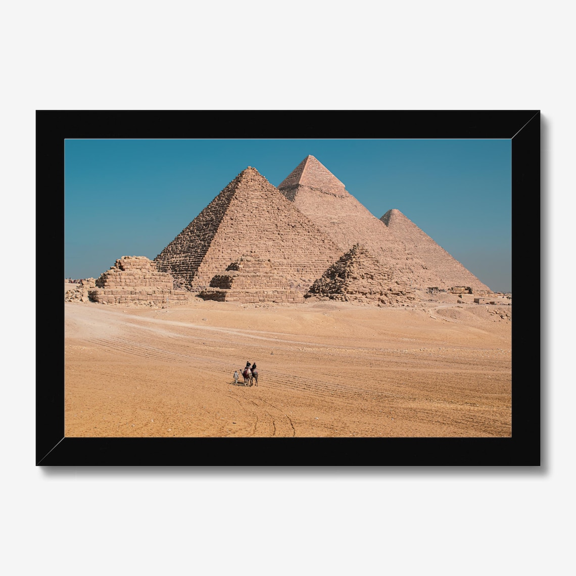 Pyramids of Giza Fine Art Print | Egypt Travel Photo | Desert Landscape ...