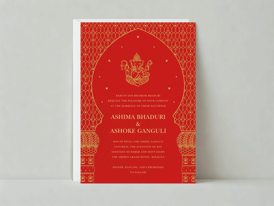 Paperless Post Customizable Wedding Invitation Template | Boho | Indian ...