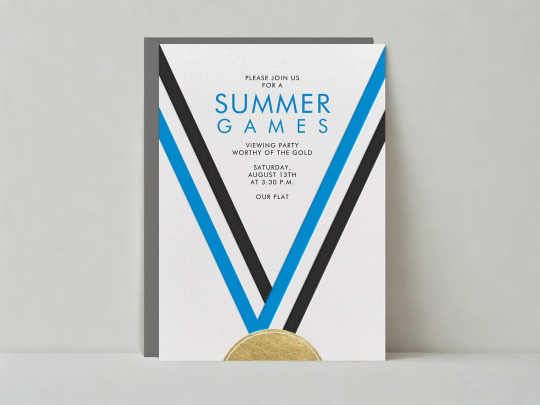 Sports Party Invitation | Awards, Medals, Athletics, Athletes, Olympics ...