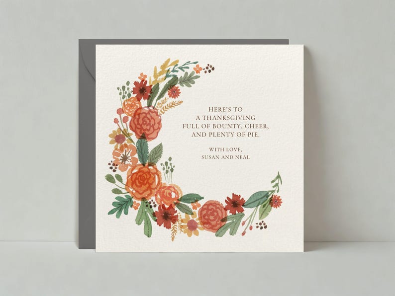 Paperless Post Customizable Thanksgiving Card Template | Autumn, Fall ...