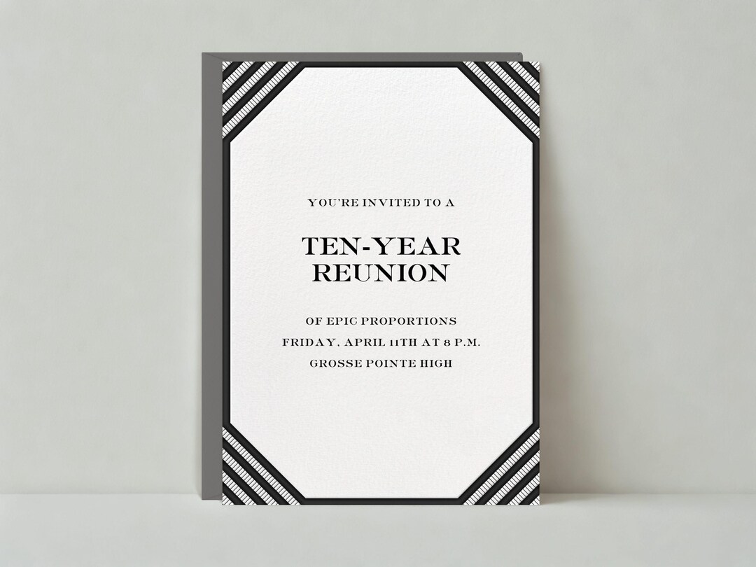 Reunion Party Invitation | Cheerful and Vibrant, Modern, Abstract ...