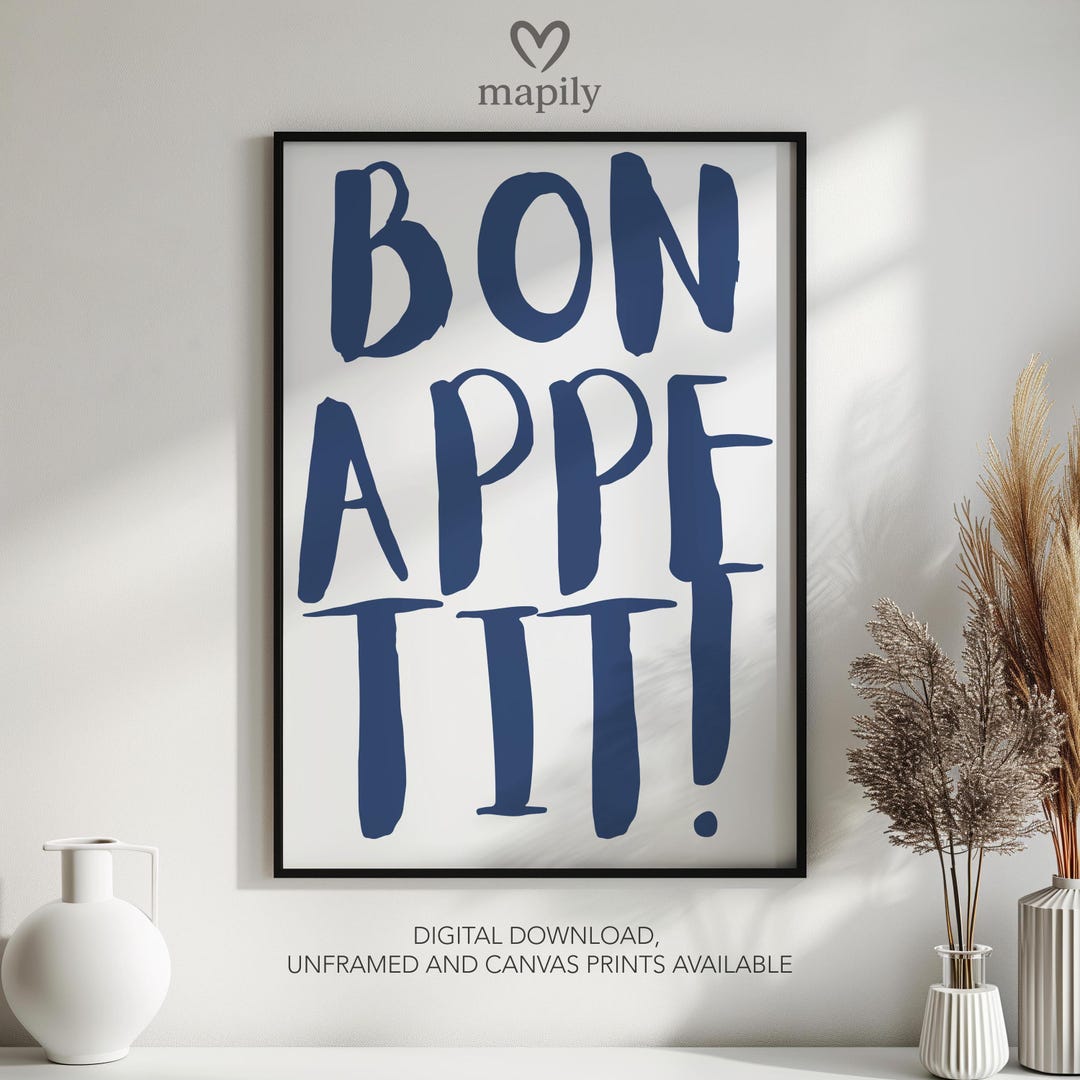 Bonappetit Funny Kitchen Poster: Witty Sarcastic Art (digital Download ...