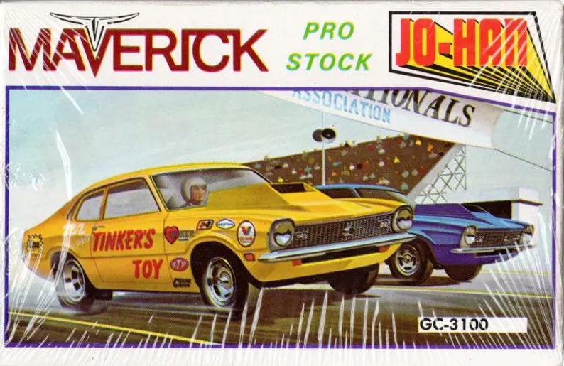 Johan 1/25 1971 Ford Maverick Pro Stock Model Kit - Etsy