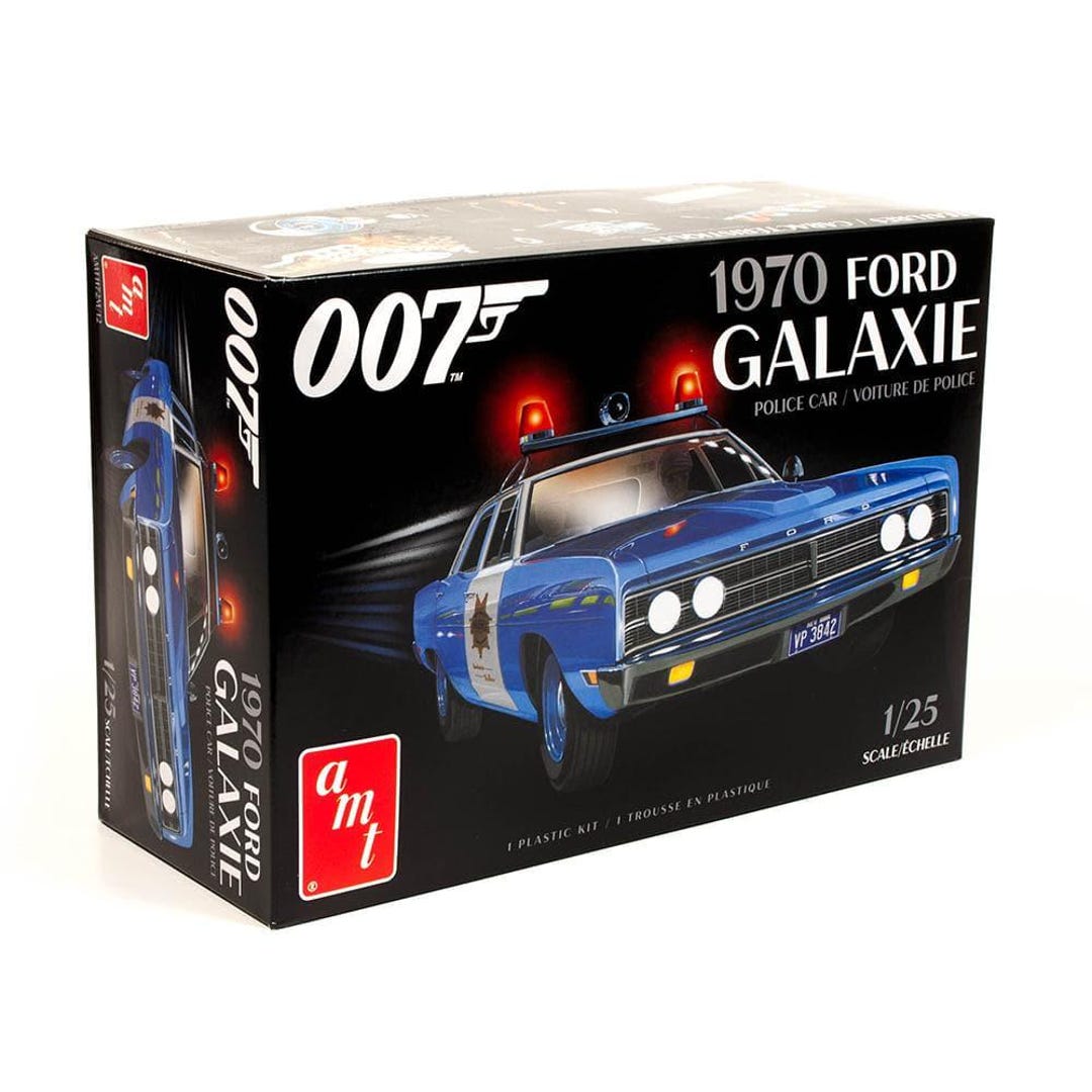 Amt 1/25 1970 Ford Galaxie 007 James Bond Police Car Model Kit - Etsy