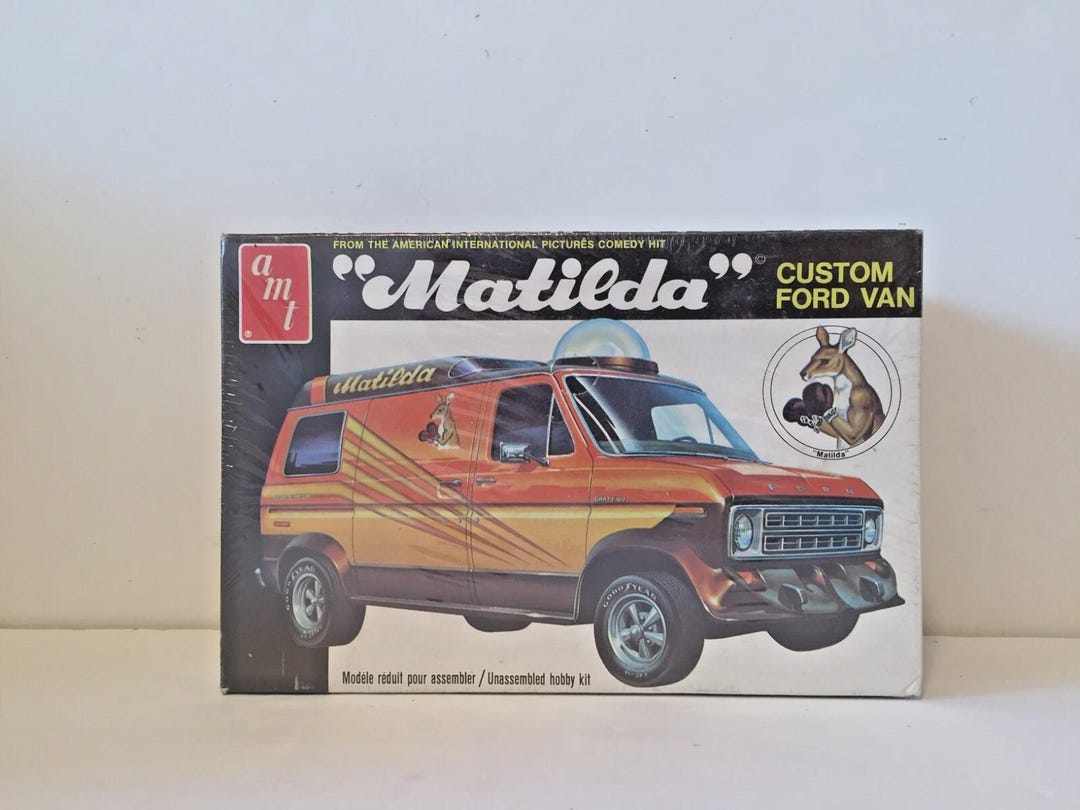 Amt 1977 1/25 Ford Econoline Van '' Matilda'' Movie Van Model Kit - Etsy