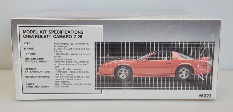Amt 1/25 1990 1991 Chevy Camaro Model Kit - Etsy