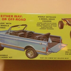 AMT 1/25 1972 Chevrolet Blazer 4x4 Model Kit - Etsy