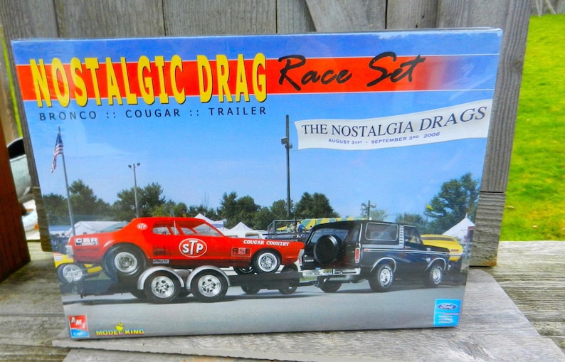 Amt 2003 1/25 Nostalgic Drag Set With 1978 Ford Bronco 1968-69 Mercury ...