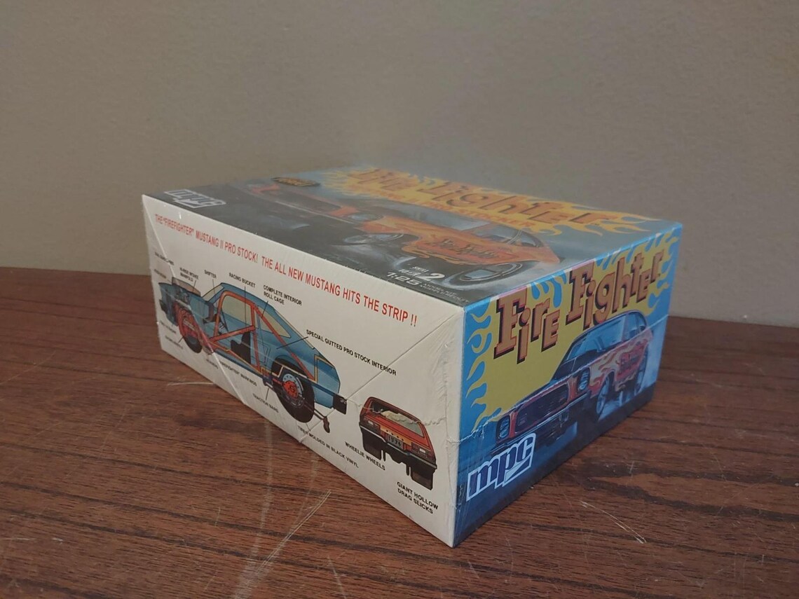 MPC “1/25 Fire Fighter” Ford Mustang II Pro Stocker Model Kit - Etsy