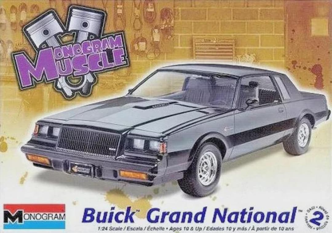 Monogram 1987 1/24 Buick Grand National Model Kit - Etsy