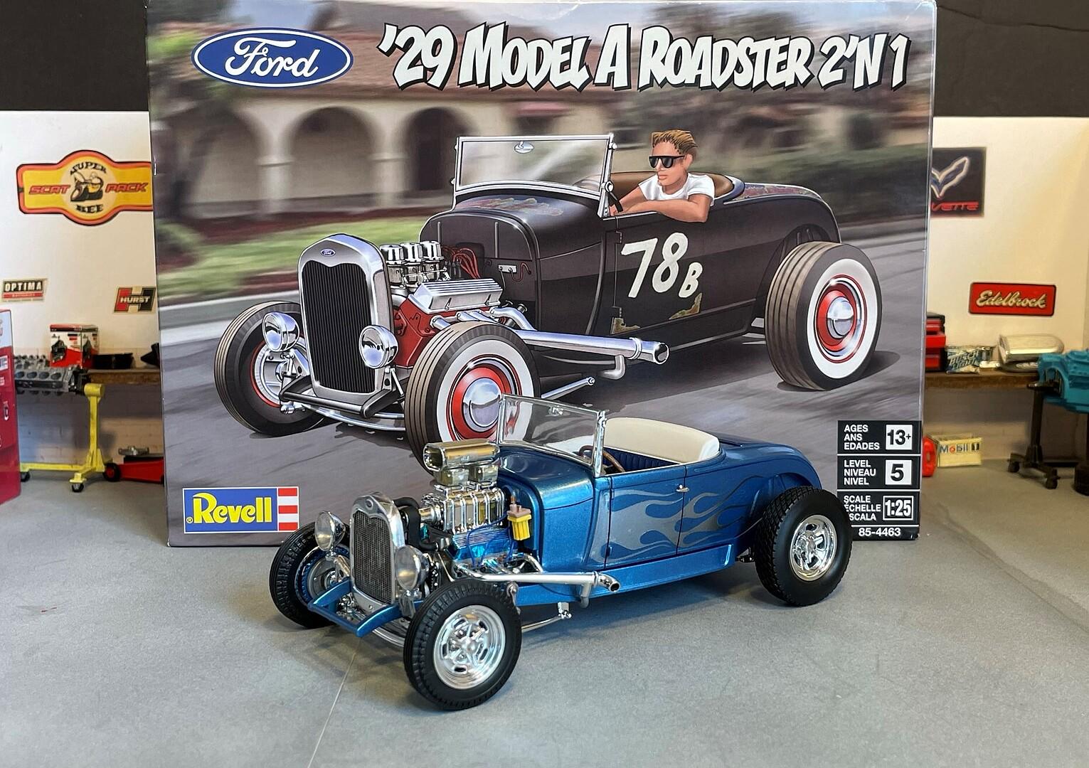 Revell 1/25 Scale Ford '29 Model A Roadster 2'n1 Model Kit - Etsy
