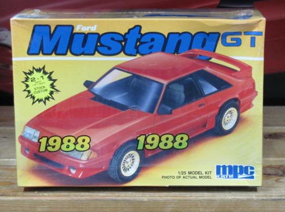 Mpc 1988 Ford Mustang Gt Model Kit - Etsy