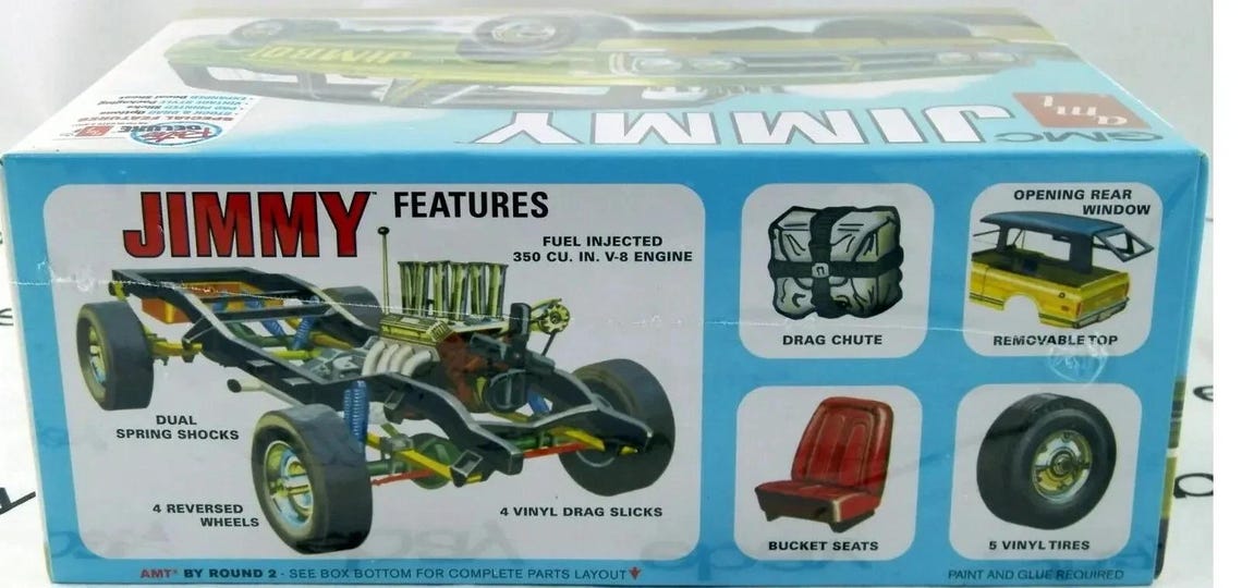 Amt 1972 Gmc Jimmy 1/25 Model Kit - Etsy