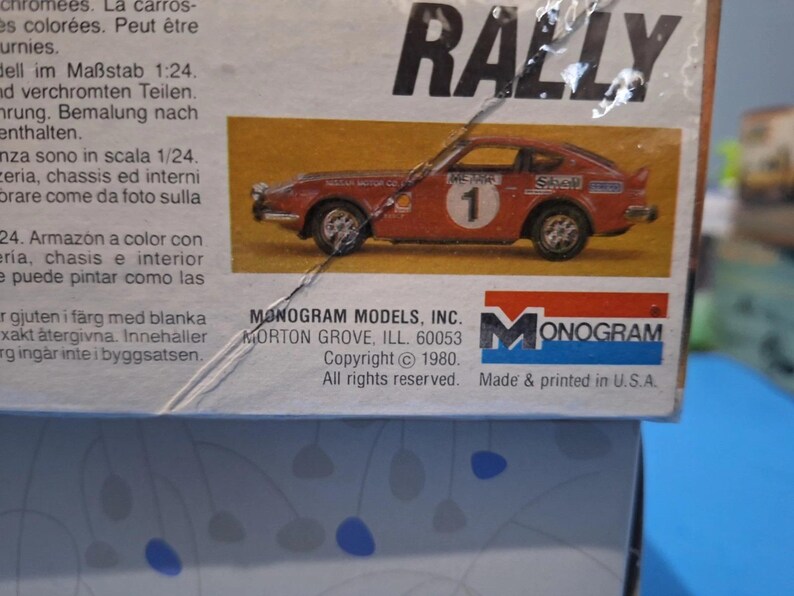 Monogram 1/24 Datsun 280z Rally Model Kit - Etsy