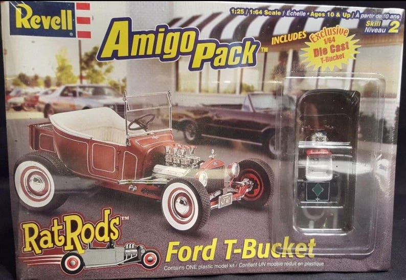 Revell 1/25 1929 Ford Model T Amigo Pack W/1/64 Diecast Model Kit - Etsy
