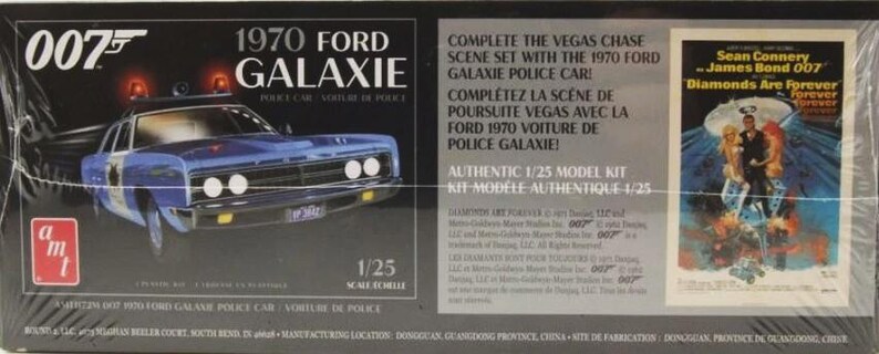 AMT 1/25 JAMES Bond 007 1971 FORD Mustang Model Kit - Etsy