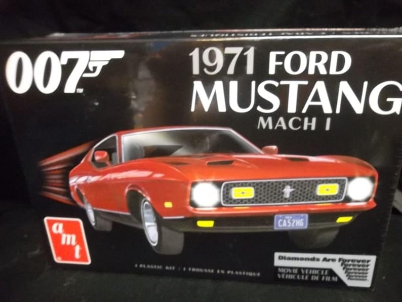 Amt 1971 Ford Mustang Mach 1 -007 James Bond Model Kit - Etsy