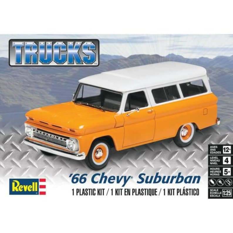 Revell 1/25 1966 Chevrolet Suburban Model Kit - Etsy