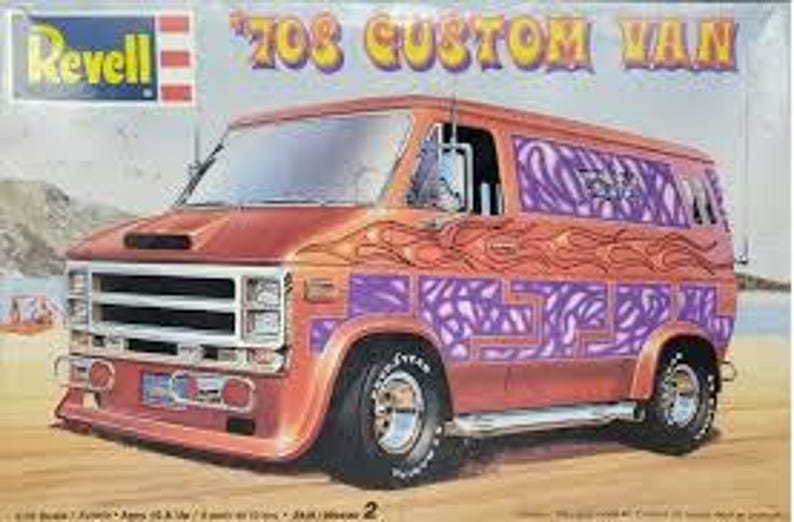 Revell 1970's Custom Van New Sealed - Etsy