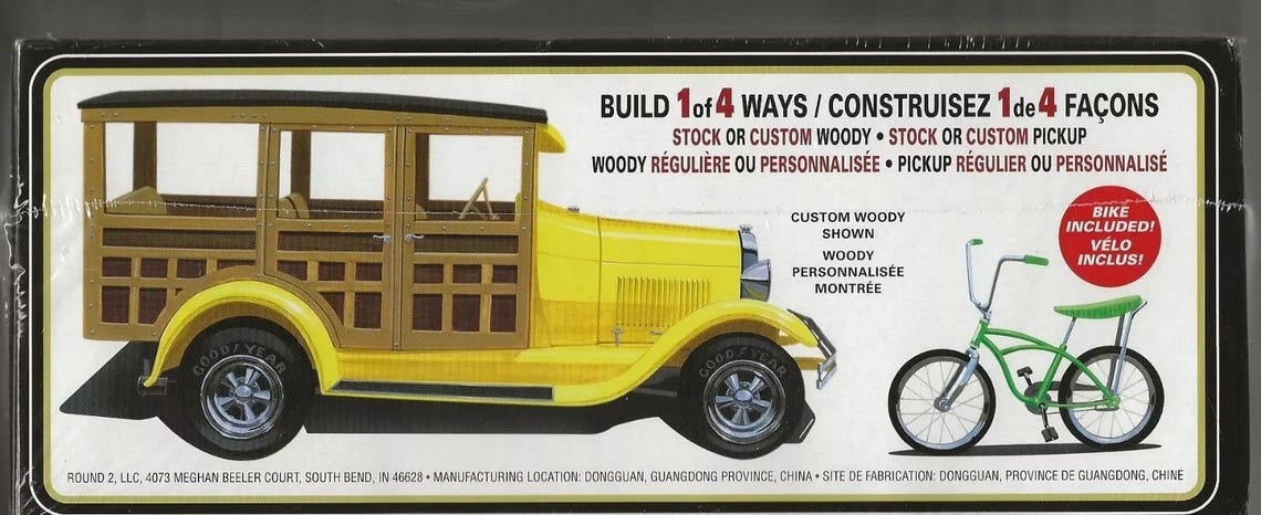 Amt 1/25 Ford Model Woody Model Kit - Etsy