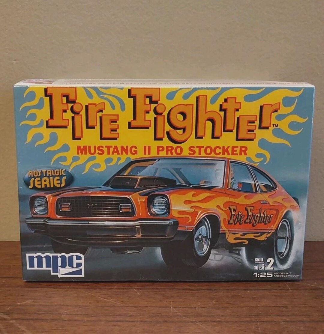MPC “1/25 Fire Fighter” Ford Mustang II Pro Stocker Model Kit - Etsy