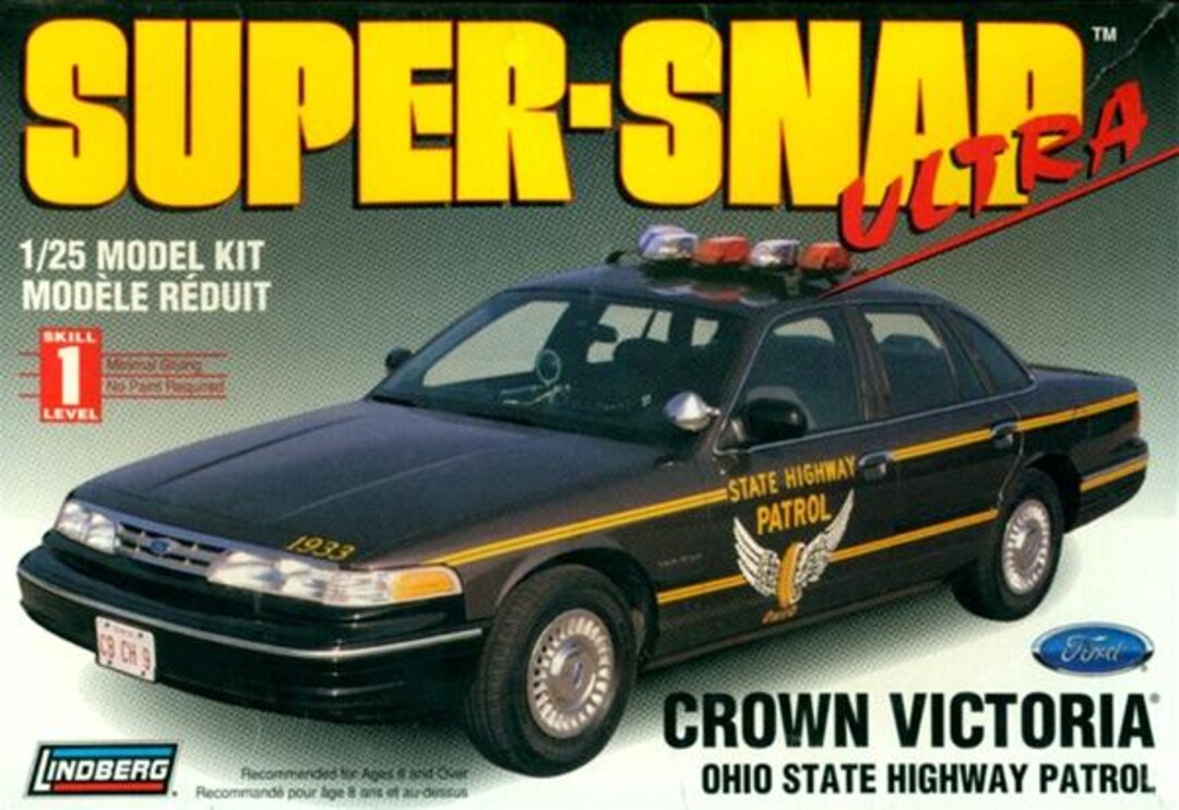 Lindberg 1/25 Ohio State Patrol Crown Vic Model Kit - Etsy