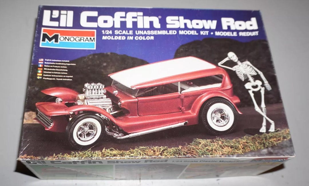 Monogram Lil Coffin Show Rod Model Kit - Etsy