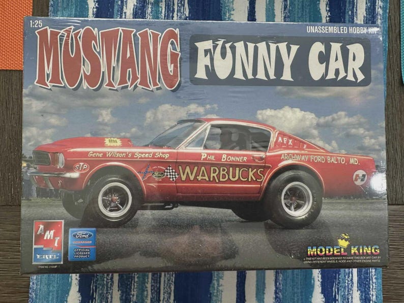 AMT 1/25 1965 Ford Mustang Phil Bonner Afx Car Model Kit - Etsy